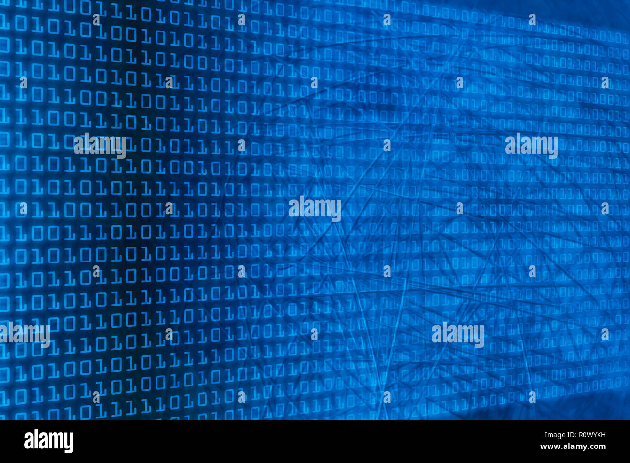 binary code and network wire backgrounds, concept of computer ...
