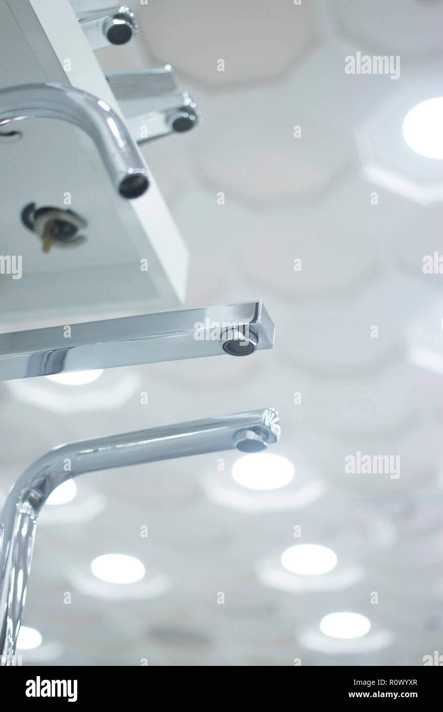 Bathroom tap sink showroom display of new design option for home ...