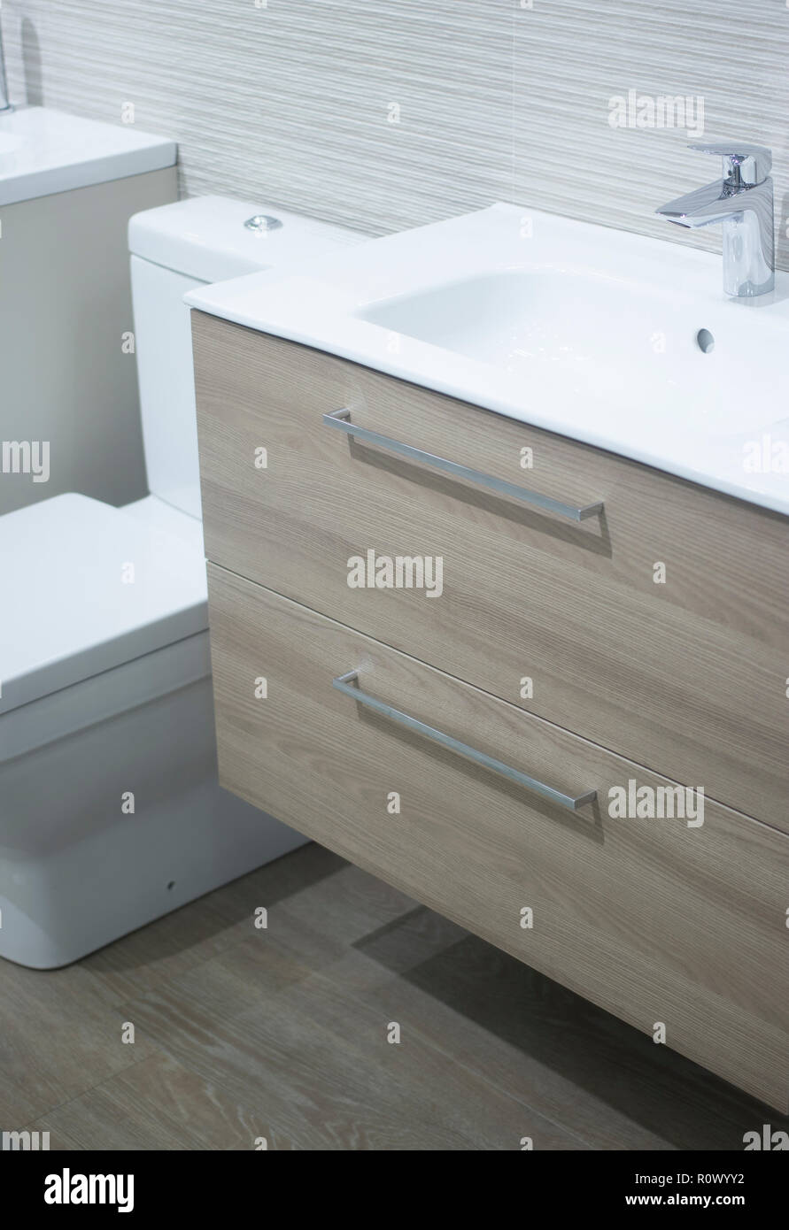 Bathroom tap sink showroom display of new design option for home ...