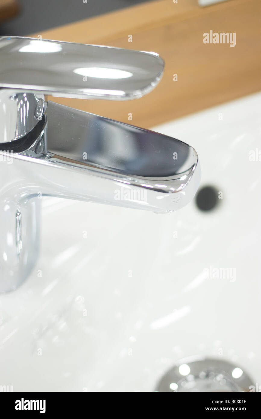 Bathroom tap sink showroom display of new design option for home ...