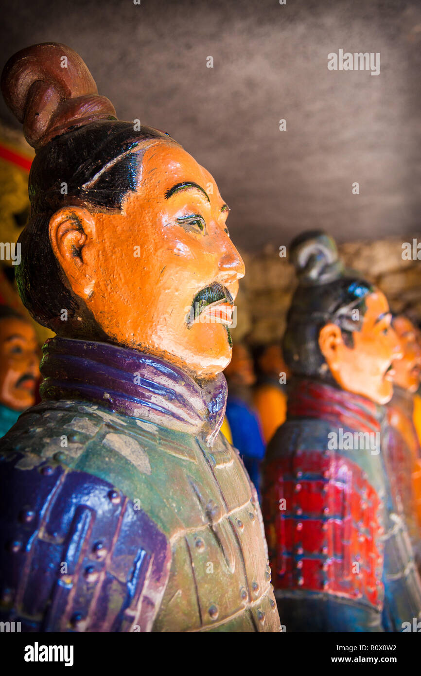 Japanese soldier statue of Funchal Botanical Garden, Madeira Island ...