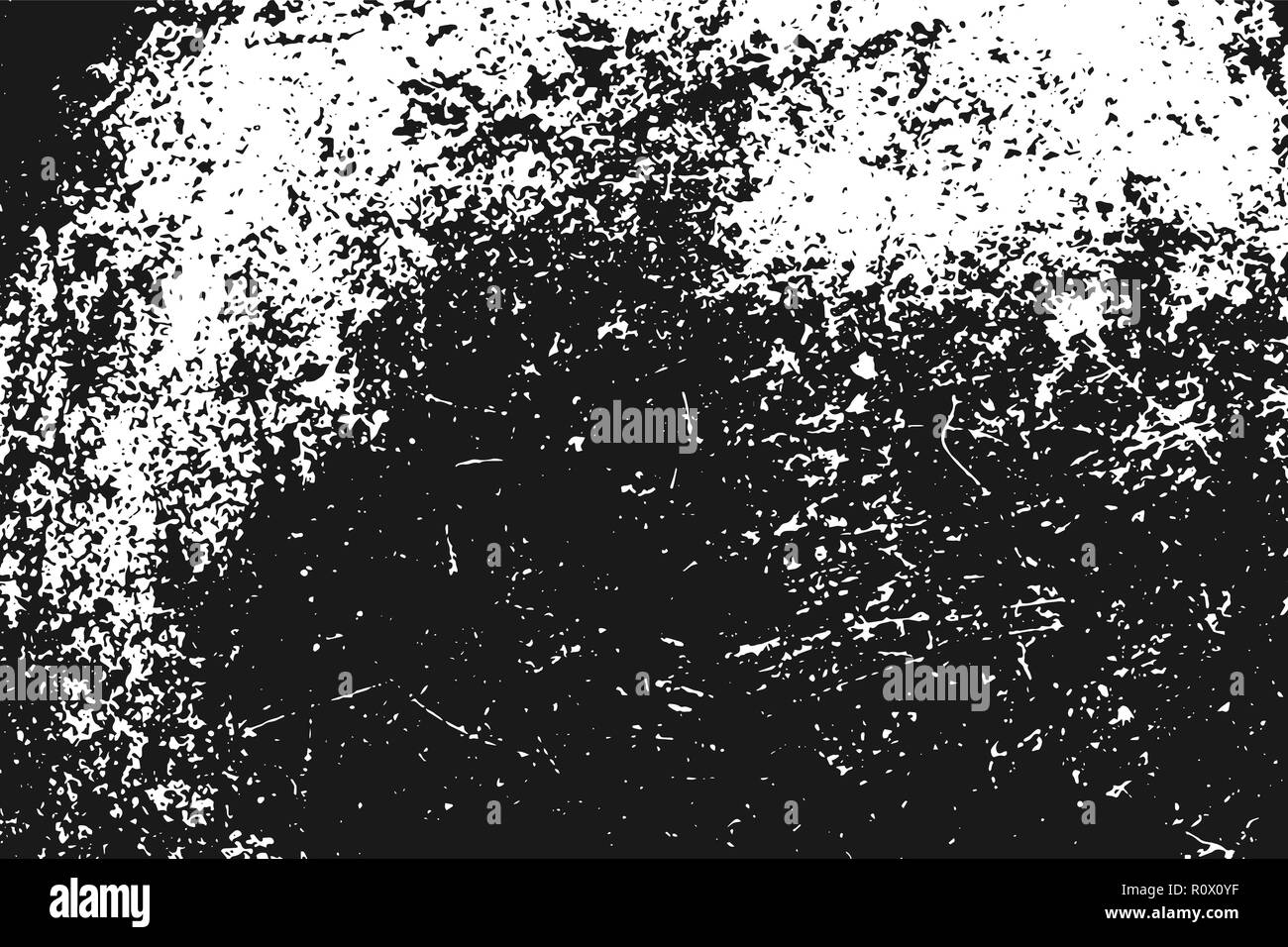 White grainy texture isolated on black background. Distress overlay textured. Grunge design ...