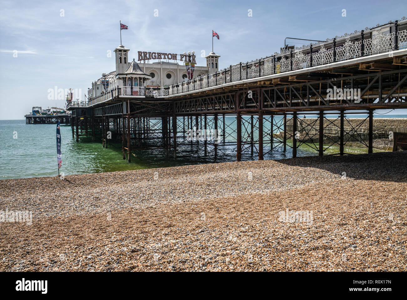 Beach scene from brighton beach hi-res stock photography and images - Alamy