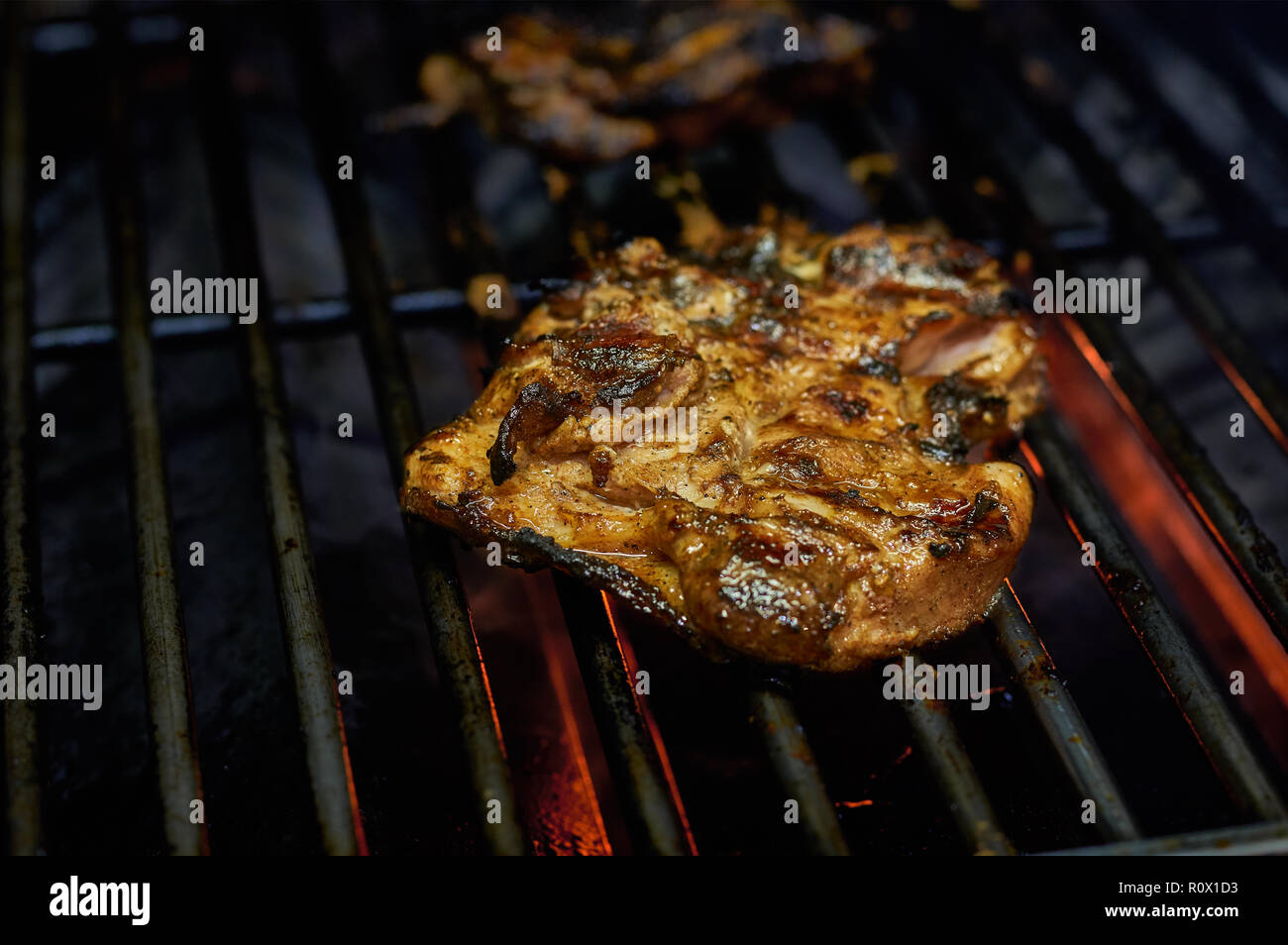 Grilling bbq beef meat hi-res stock photography and images - Alamy