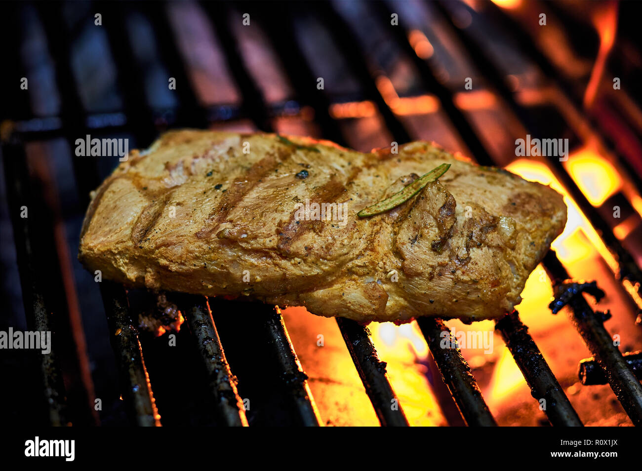 Bbq chicken on grill beef hi-res stock photography and images - Alamy