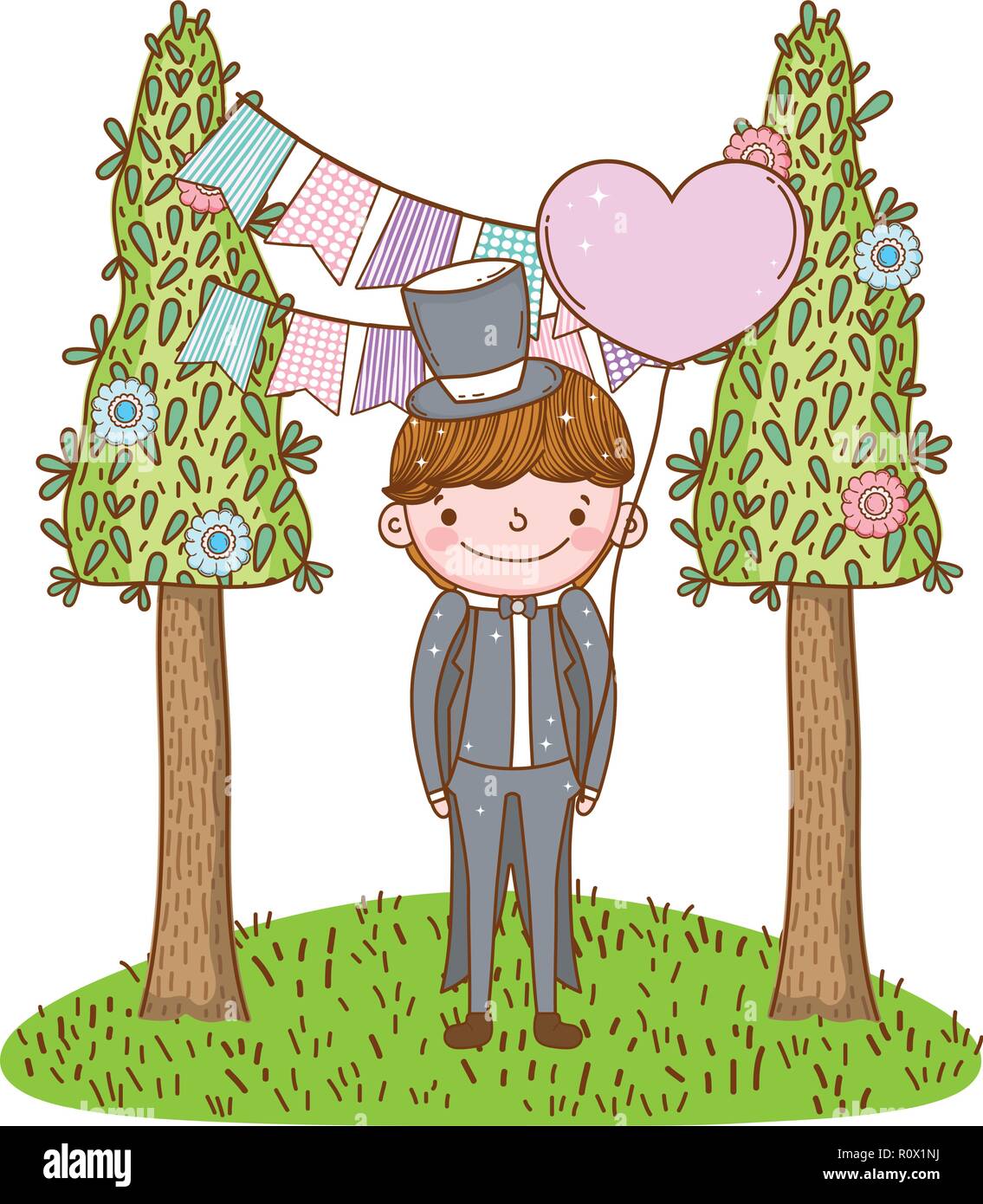 fiance male cute cartoon Stock Vector Image & Art - Alamy
