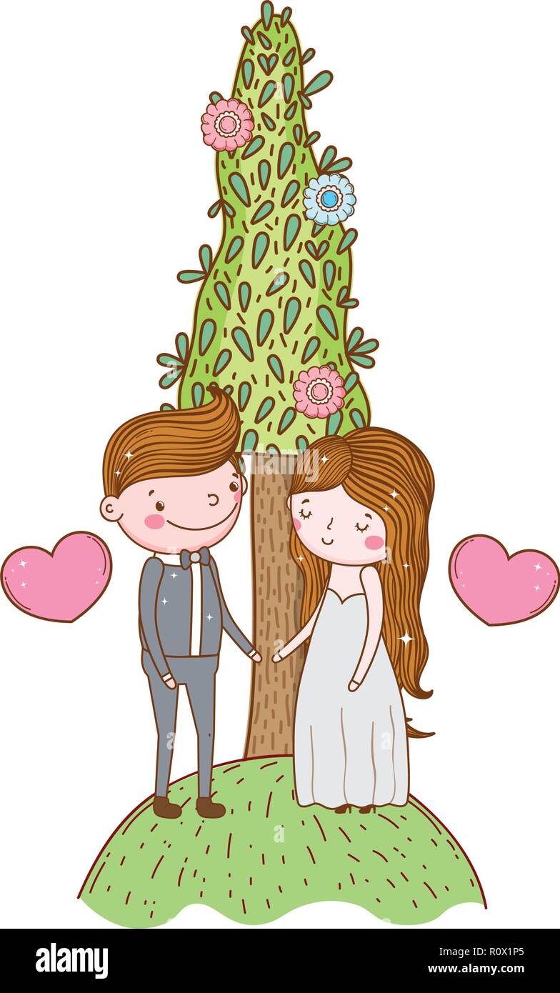 couple marriage cute cartoon Stock Vector Image & Art - Alamy