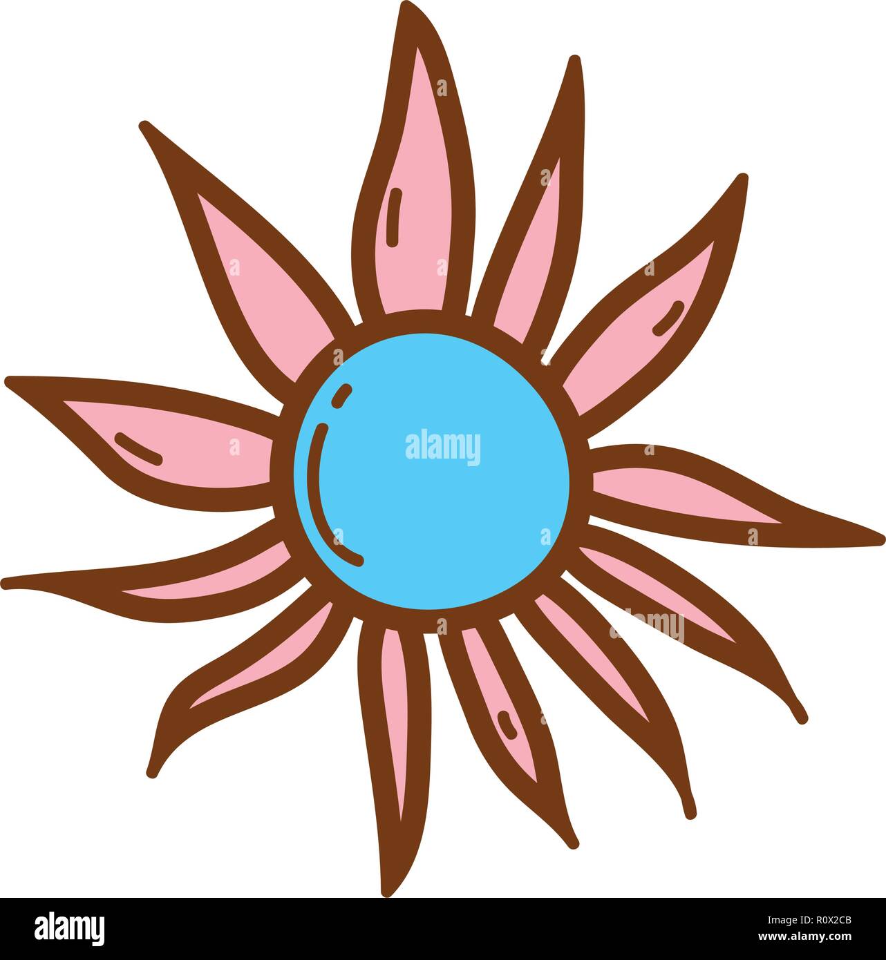 flower cute petals Stock Vector Image & Art - Alamy
