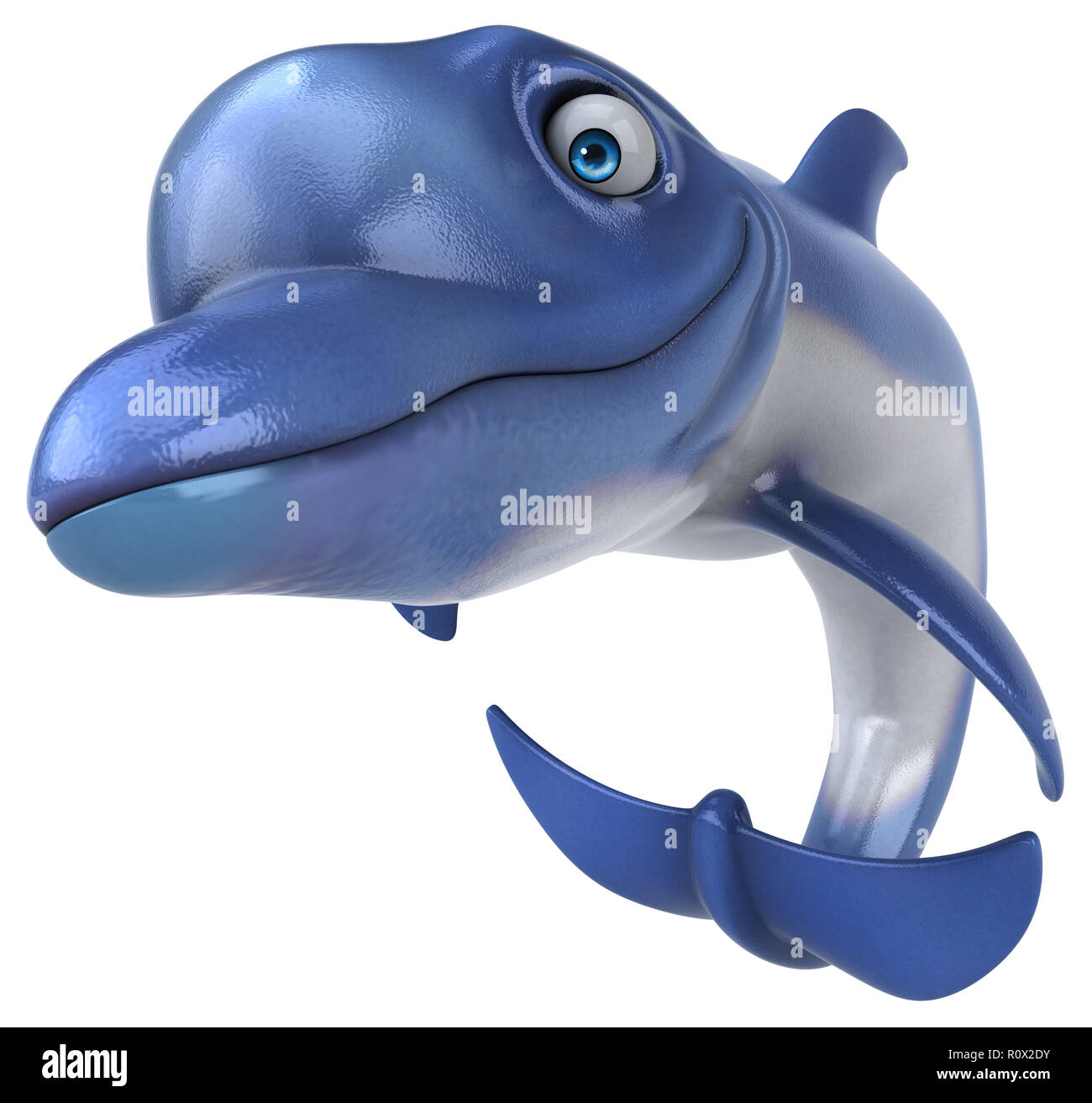 Fun Dolphin - 3D Illustration Stock Photo - Alamy