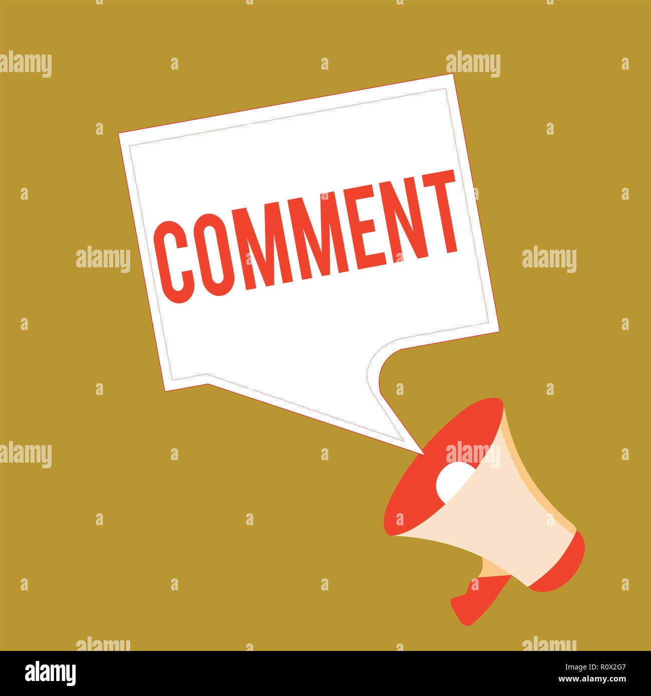 Conceptual hand writing showing Comment. Business photo showcasing ...