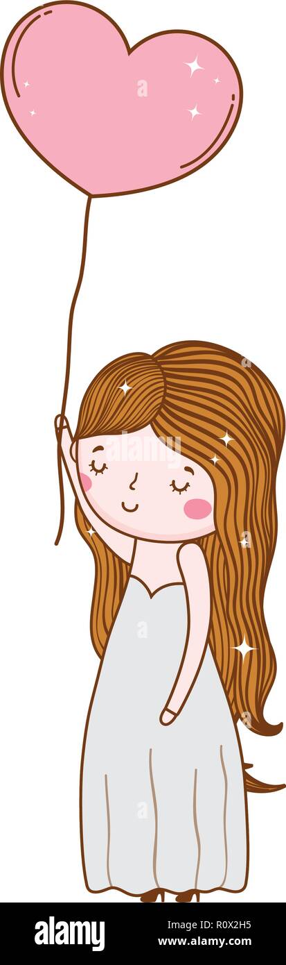 fiancee female cute cartoon Stock Vector Image & Art - Alamy