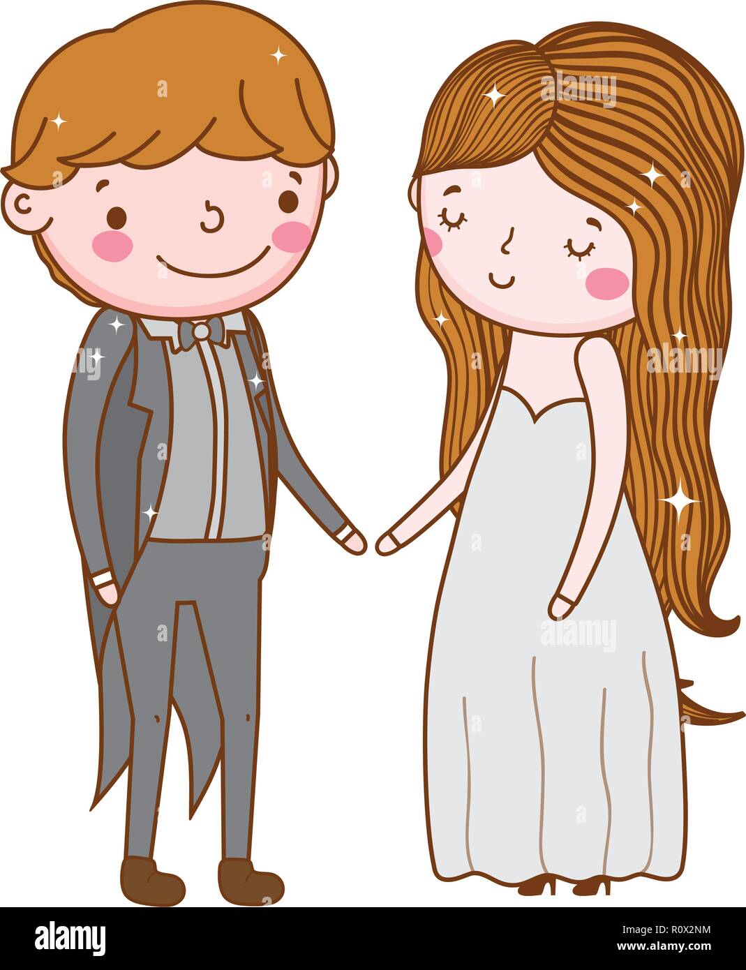 couple marriage cute cartoon Stock Vector Image & Art - Alamy