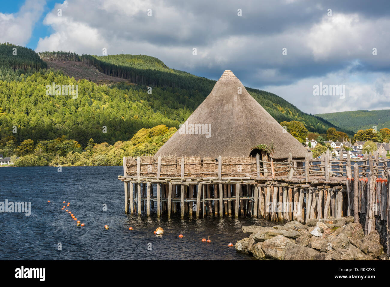 The Scottish Crannog Centre on Loch Tay, near Kenmore, Perthshire ...