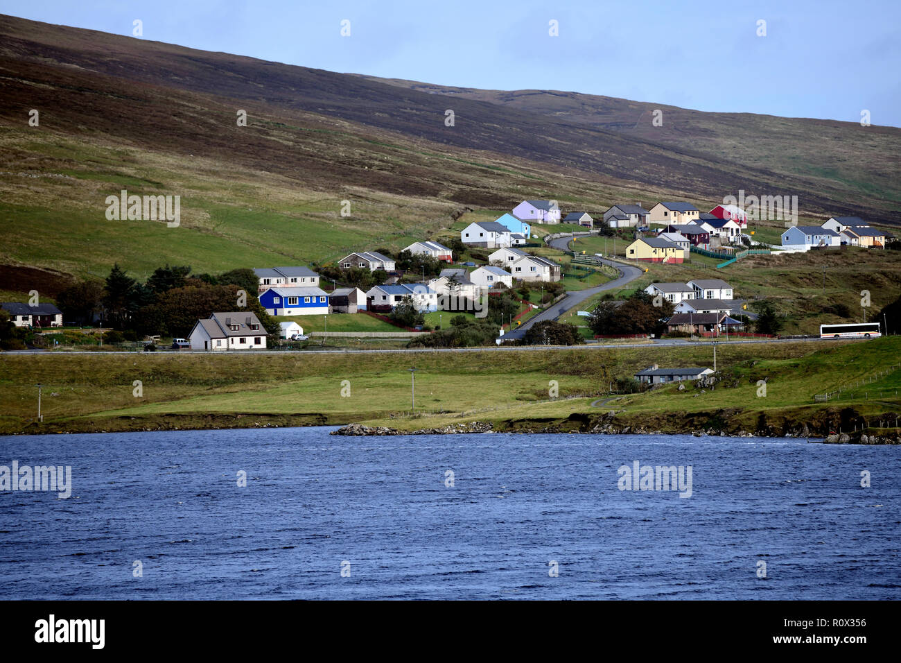 26/09/2018. Shetland, United Kingdom. Shetland Island. General view of ...