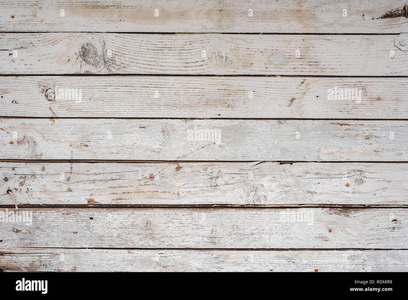 Weathered White Wood Background