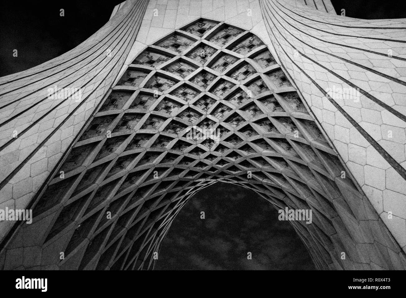 Tehran and azadi tower Black and White Stock Photos & Images - Alamy