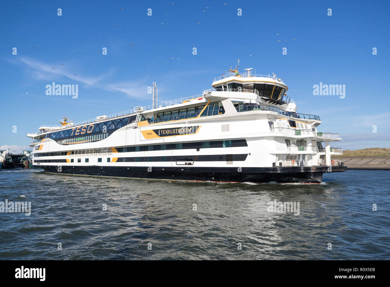 ferry TEXELSTROOM of TESO. The Royal TESO N.V. is a private ferry ...
