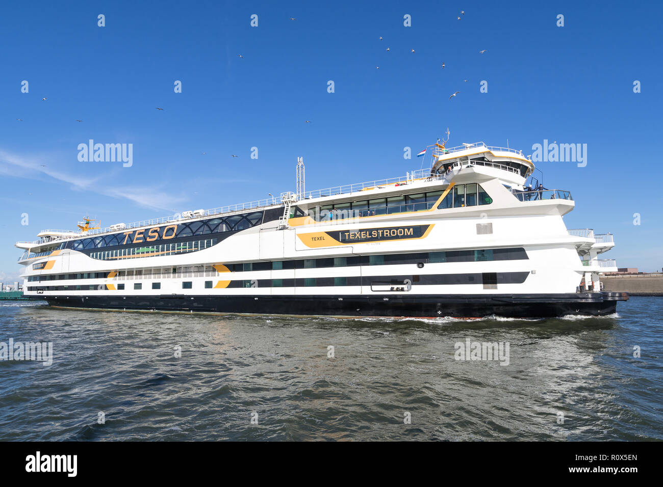 ferry TEXELSTROOM of TESO. The Royal TESO N.V. is a private ferry ...
