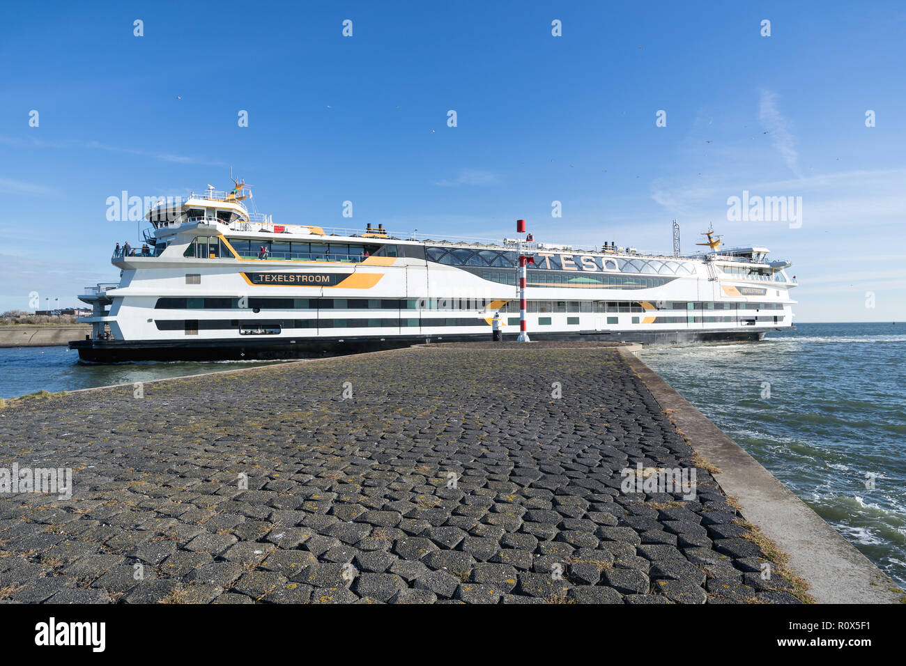 ferry TEXELSTROOM of TESO. The Royal TESO N.V. is a private ferry ...