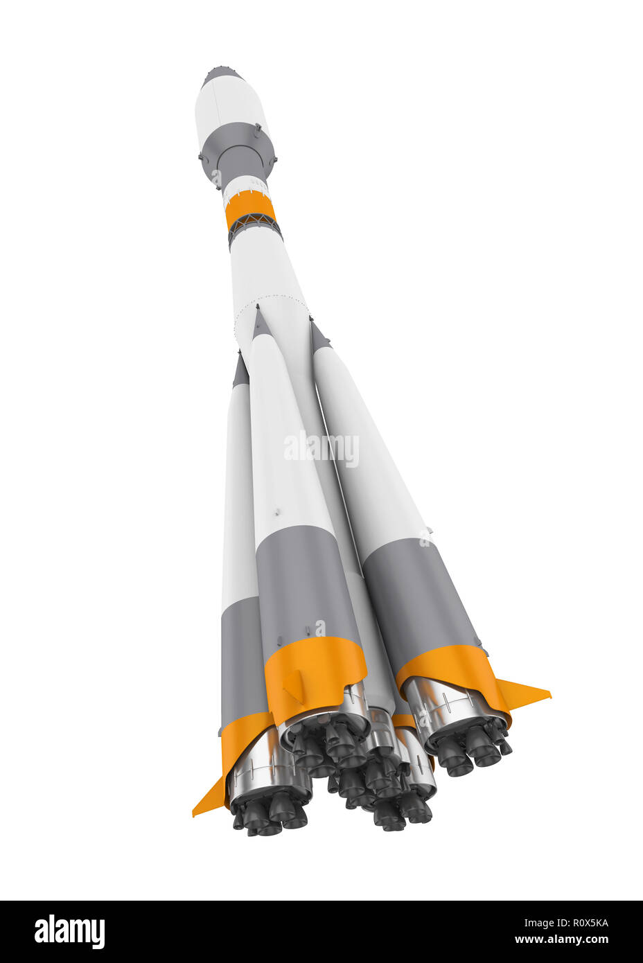 Space Rocket Isolated Stock Photo - Alamy