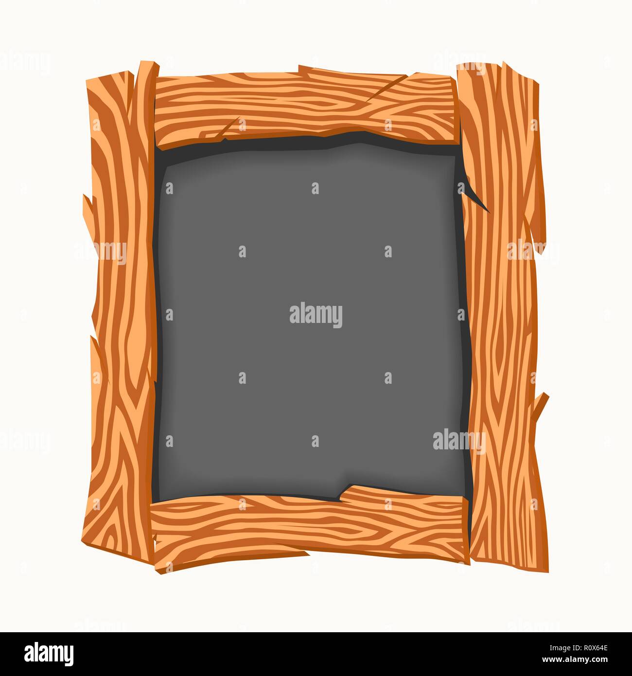 Wooden school board. Vector illustration image. Isolated Stock Vector ...