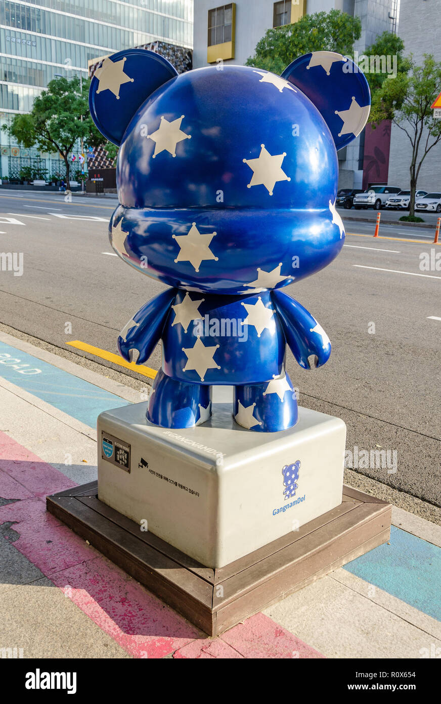 A GangnameDol on K*Star Road in Gangnam, Seoul, South Korea Stock Photo ...