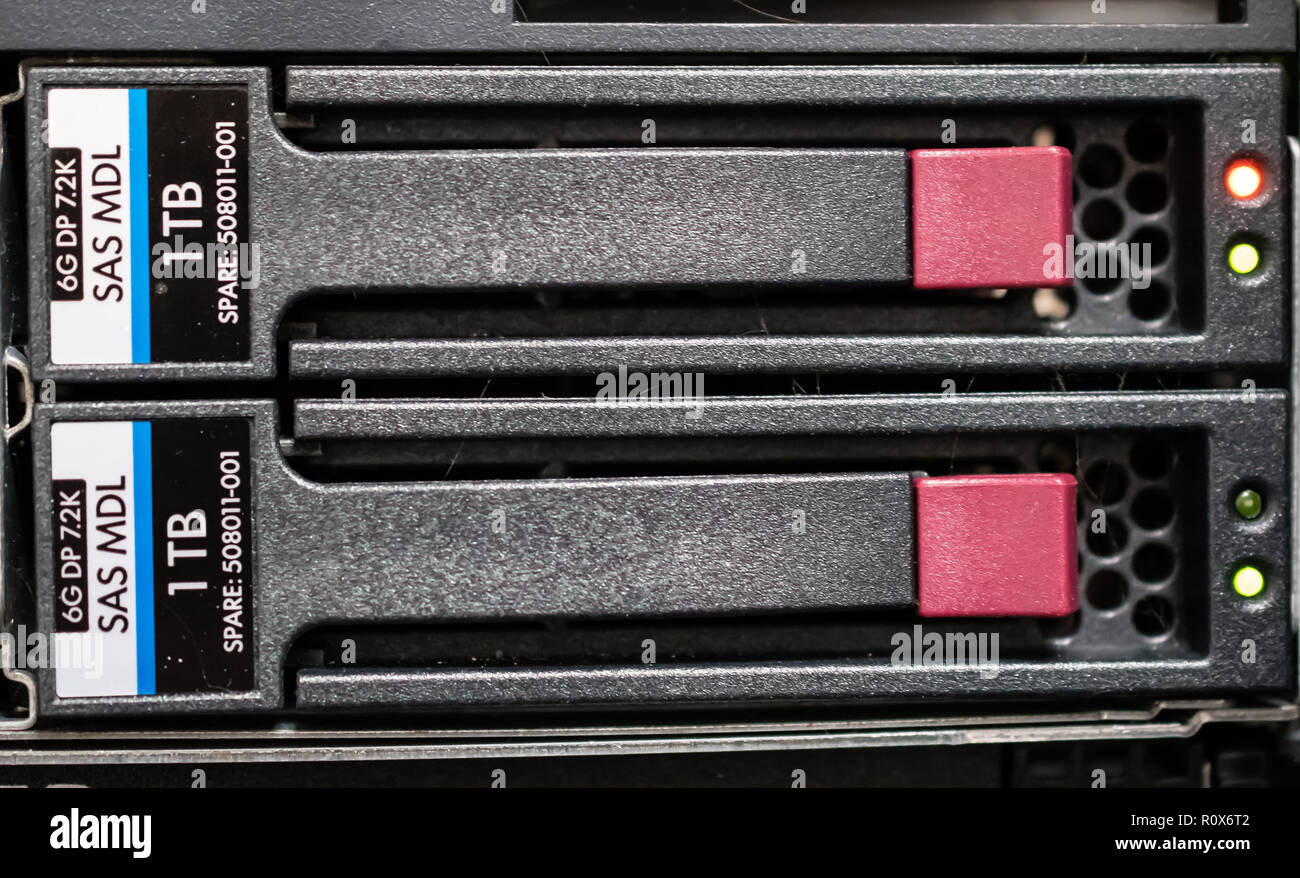 Basingstoke, United Kingdom - September 13 2018: A pair of Hewlett ...