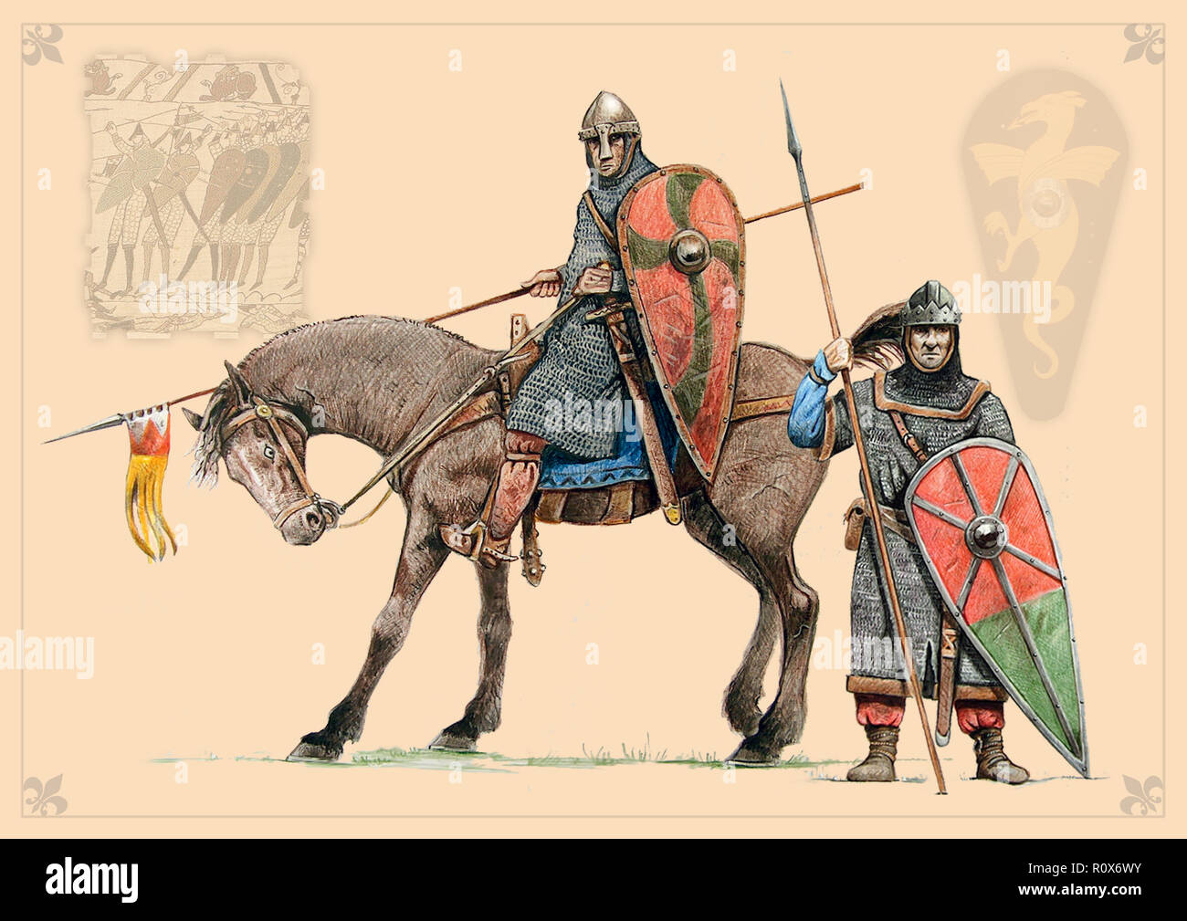 Norman medieval war horse hi-res stock photography and images - Alamy
