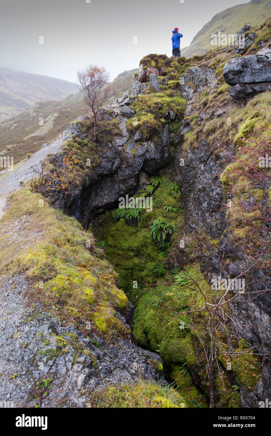 The Traligill caves at Inchnadamph, Assynt, Scotland, UK Stock Photo ...