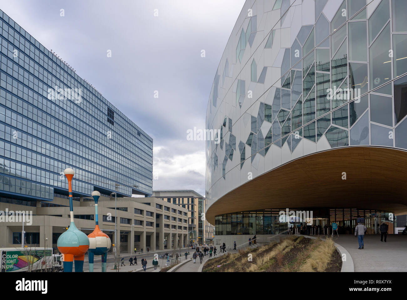 New Central Library and Municipal Building Calgary Alberta Canada Stock ...