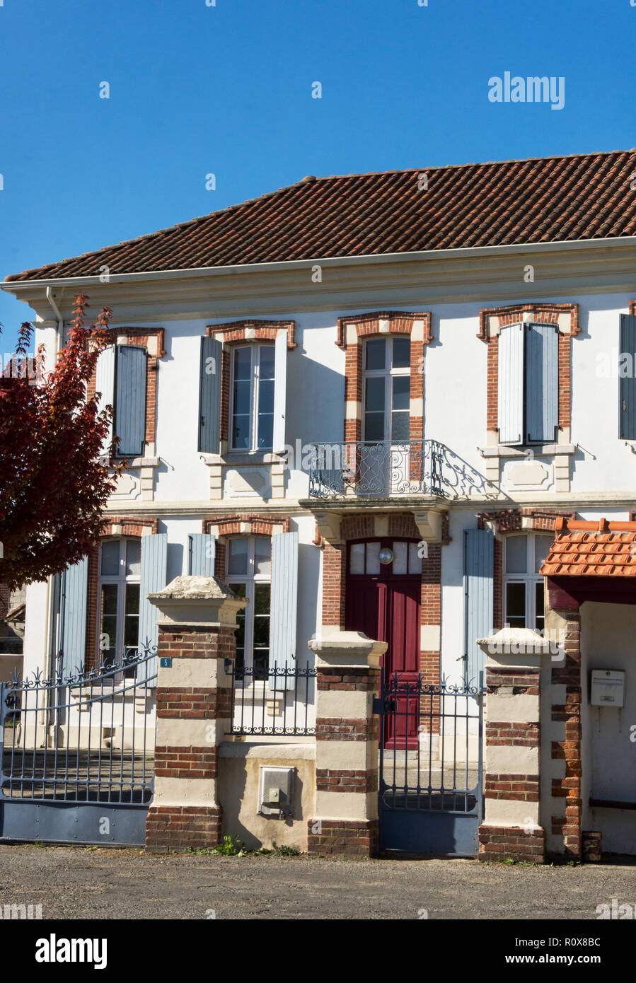 France.Dept Hautes-Pyrenees.The village of Labatut-Riviere in the north ...
