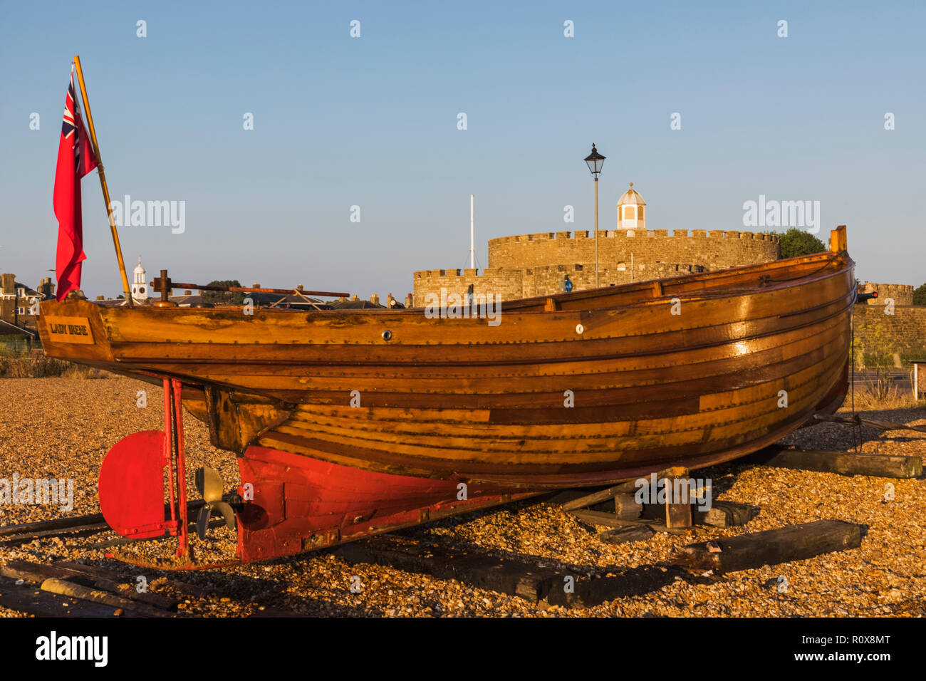 England, Kent, Deal, Deal Beach, Traditional Wooden Clinker Fishing ...