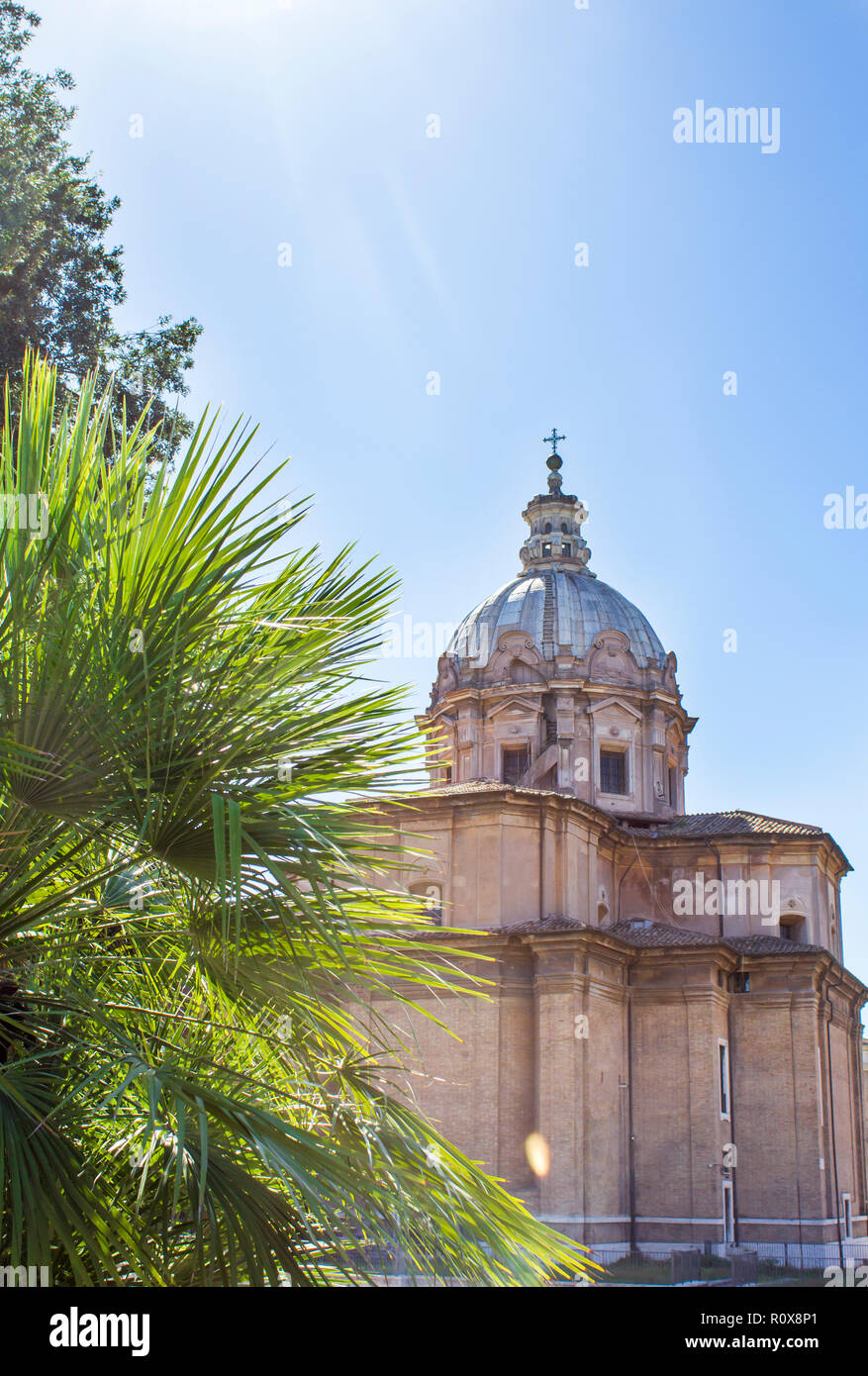 Church of Santi Luca e Martina in Rome Stock Photo - Alamy