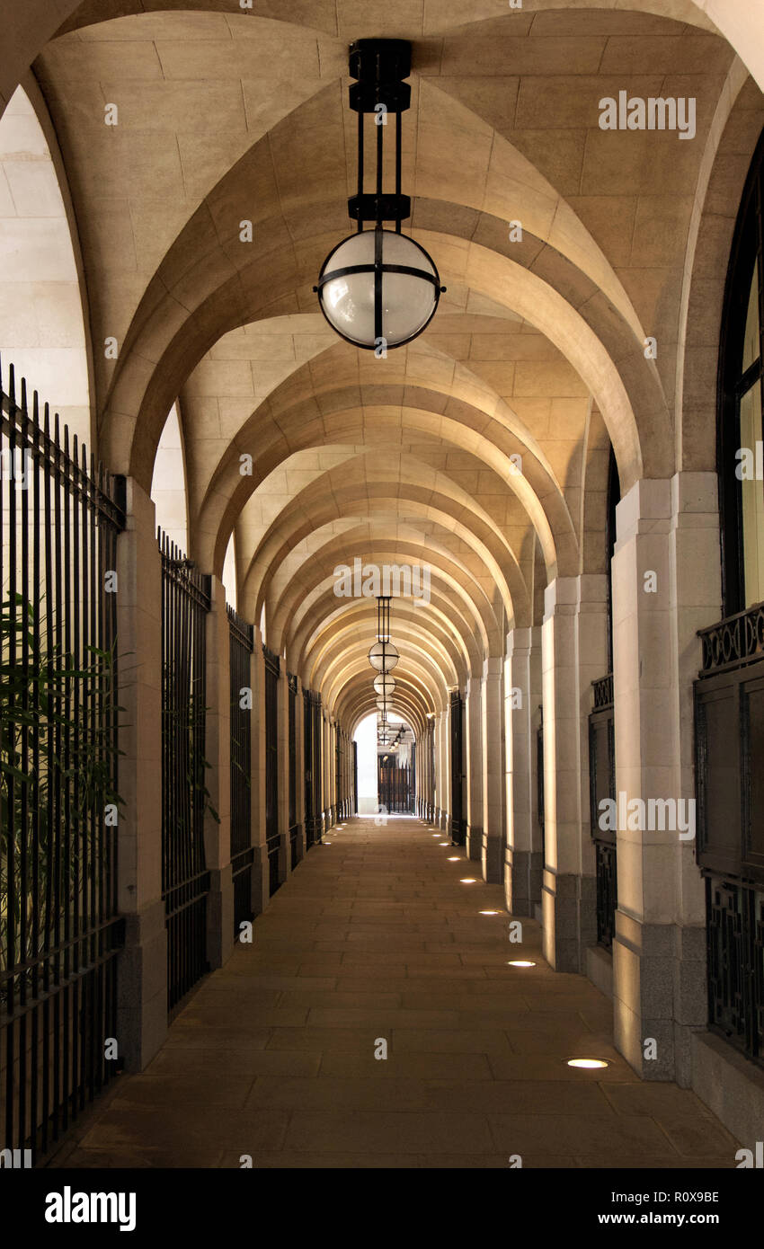 Passageway underneath the Adelphi Building, London Stock Photo - Alamy