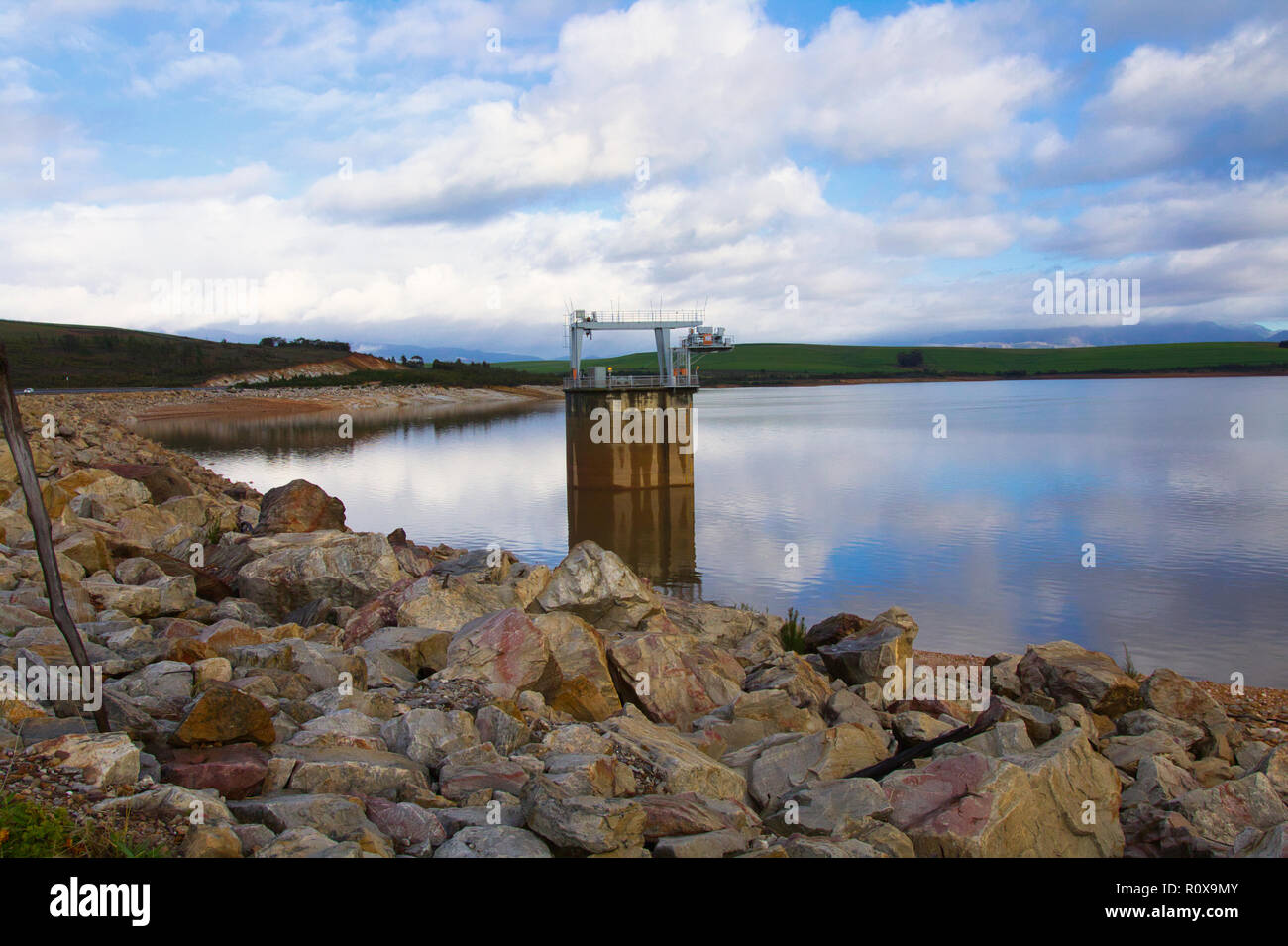 pump station in the lake Stock Photo - Alamy