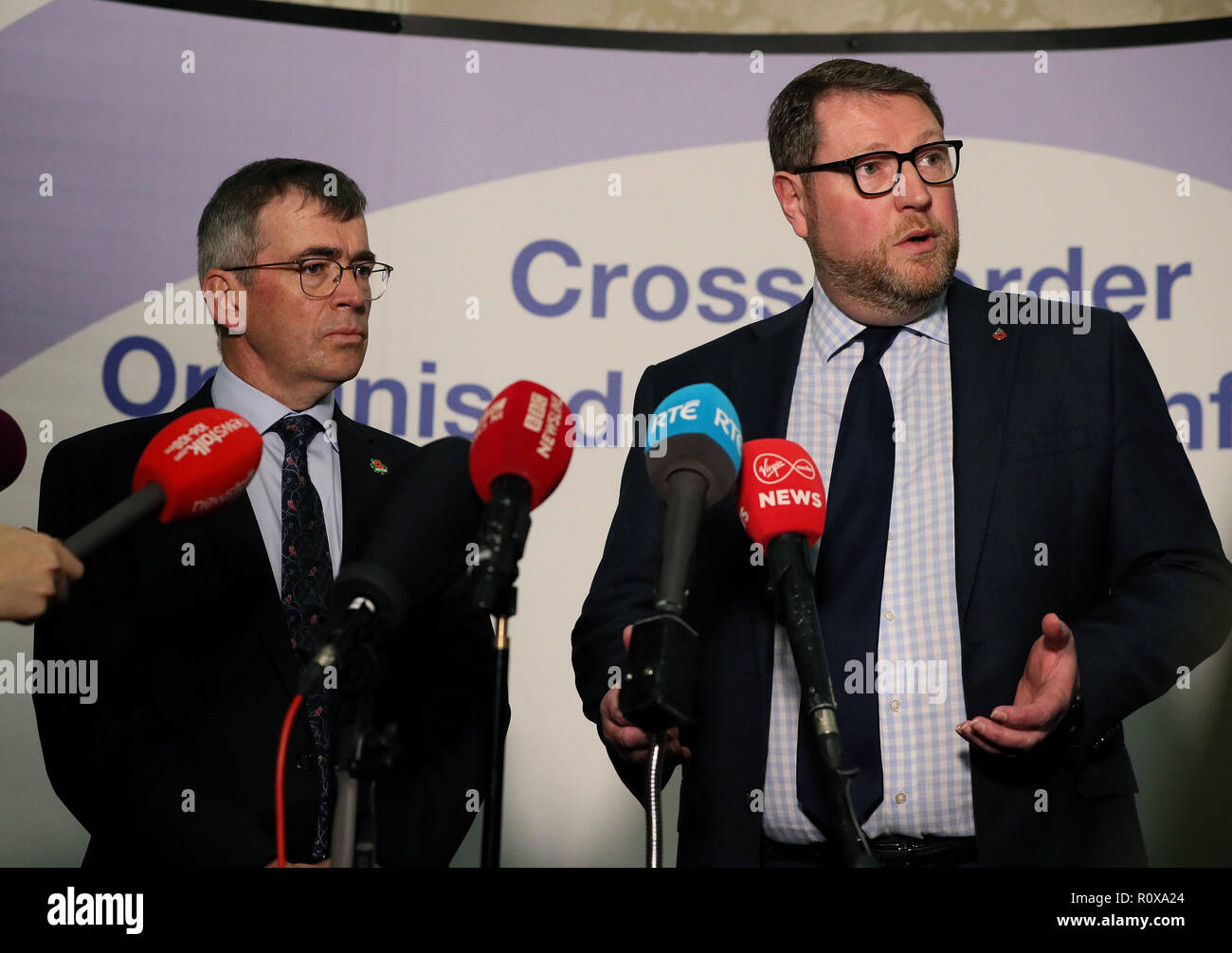 Psni temporary deputy chief constable stephen martin speaking hi-res ...
