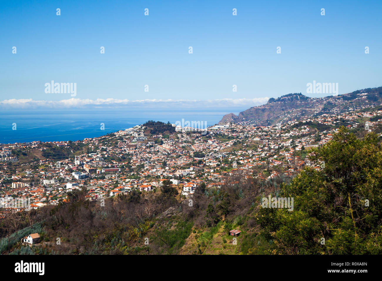 Bay of the city of funchal madeira funchal hi-res stock photography and ...