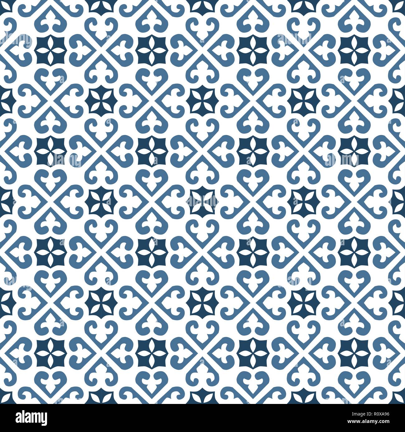 Portuguese style pattern, usually used in tiles in Spain, Portugal and ...