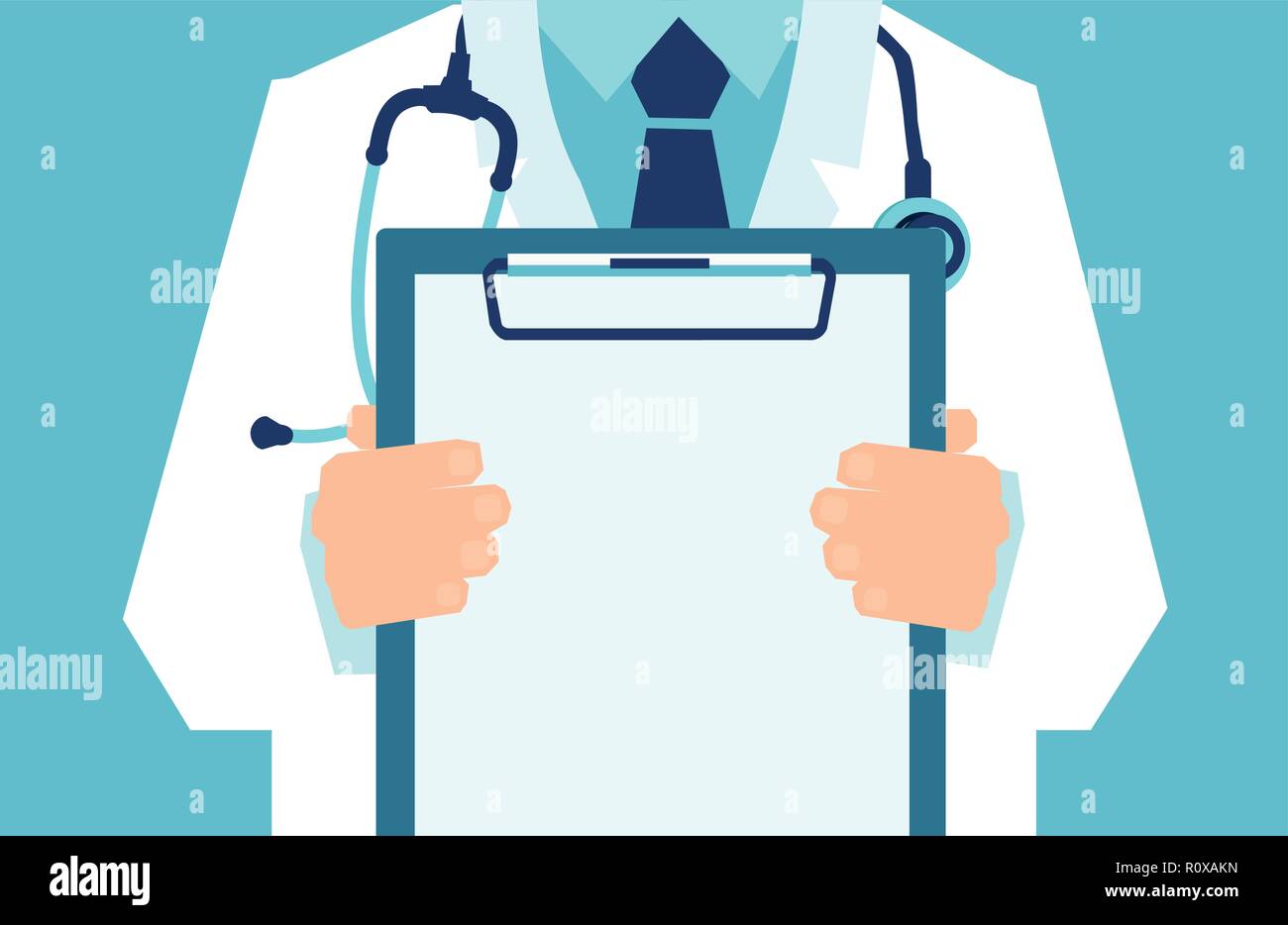 Lab coat stethoscope file Stock Vector Images - Alamy