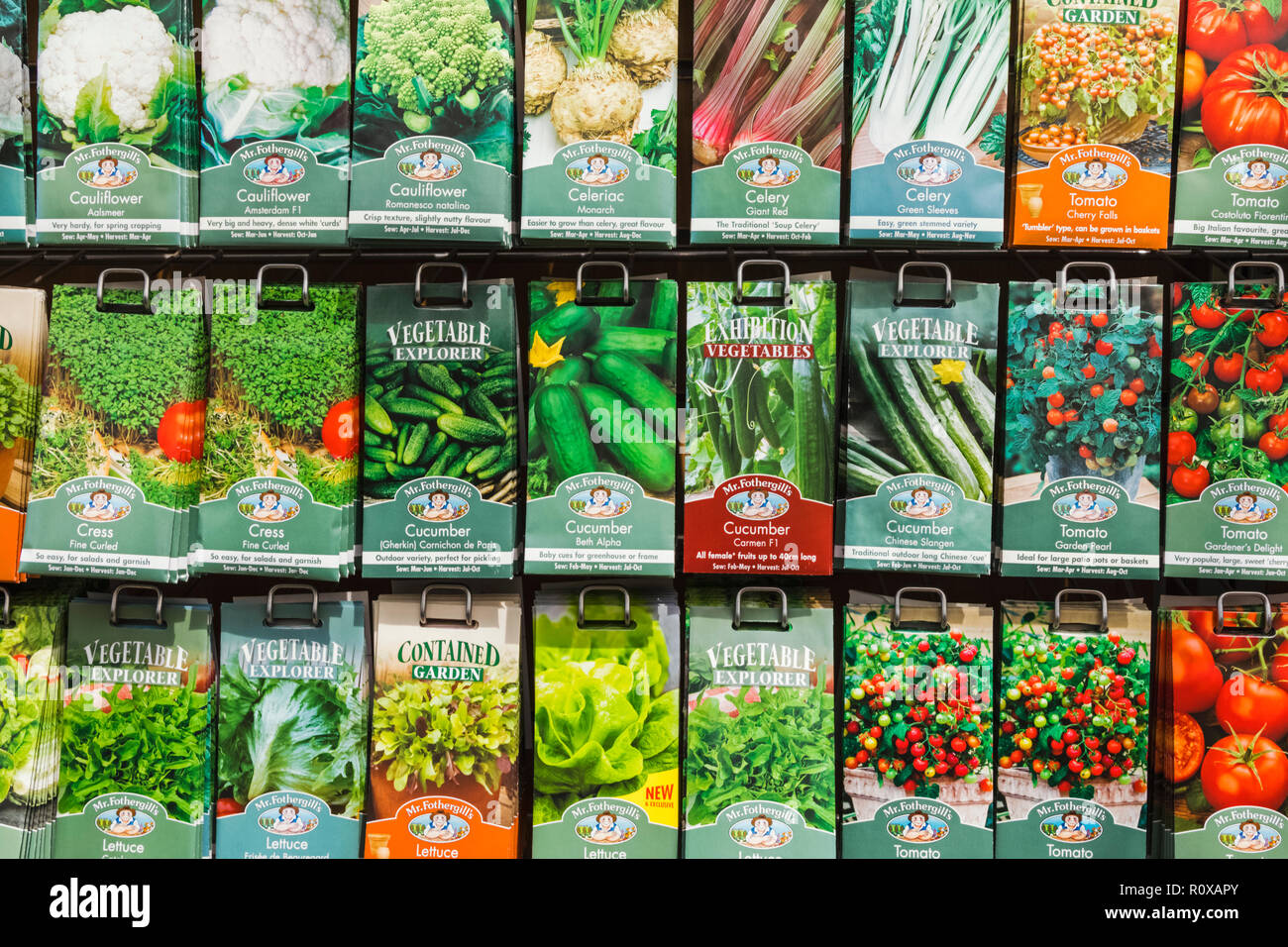 Vegetable seed packets hi-res stock photography and images - Alamy