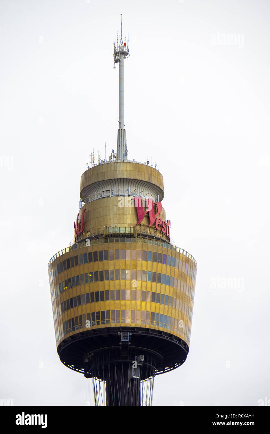 Observation deck levels of the Sydney Westfield Tower NSW Australia ...