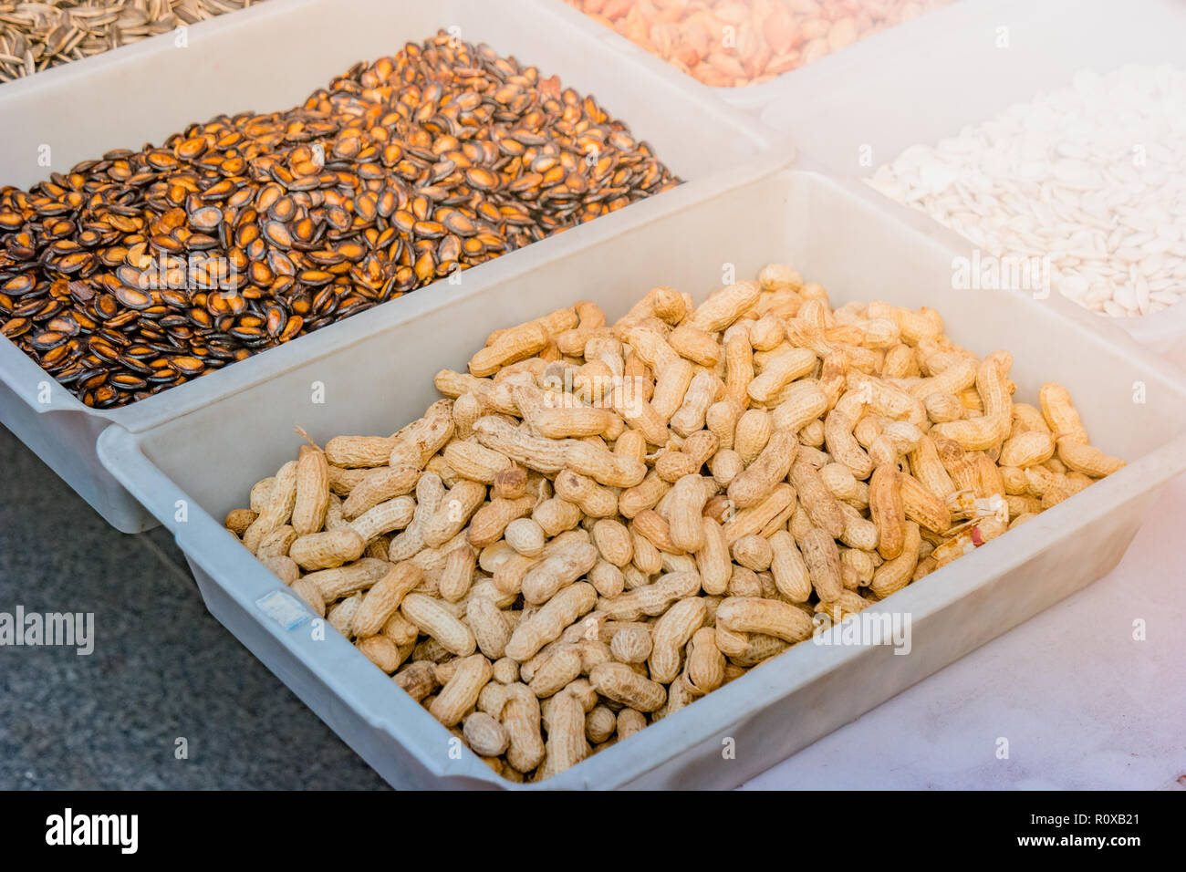 Peanuts, melon seeds, is a very nutritious nut Stock Photo - Alamy