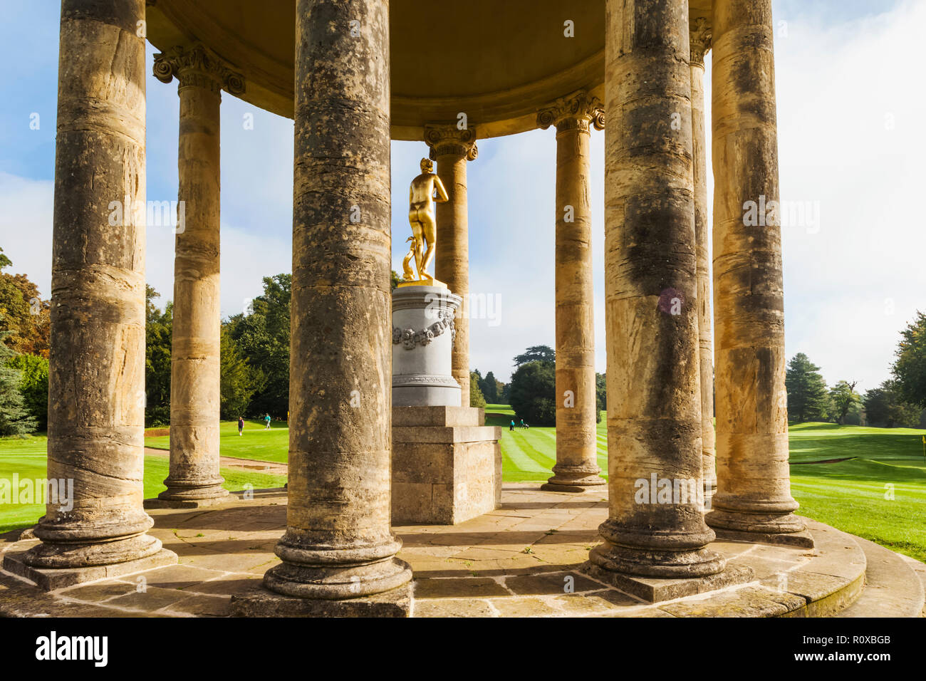 England, Buckinghamshire, Stowe, Stowe Landscape Gardens, The Rotunda ...