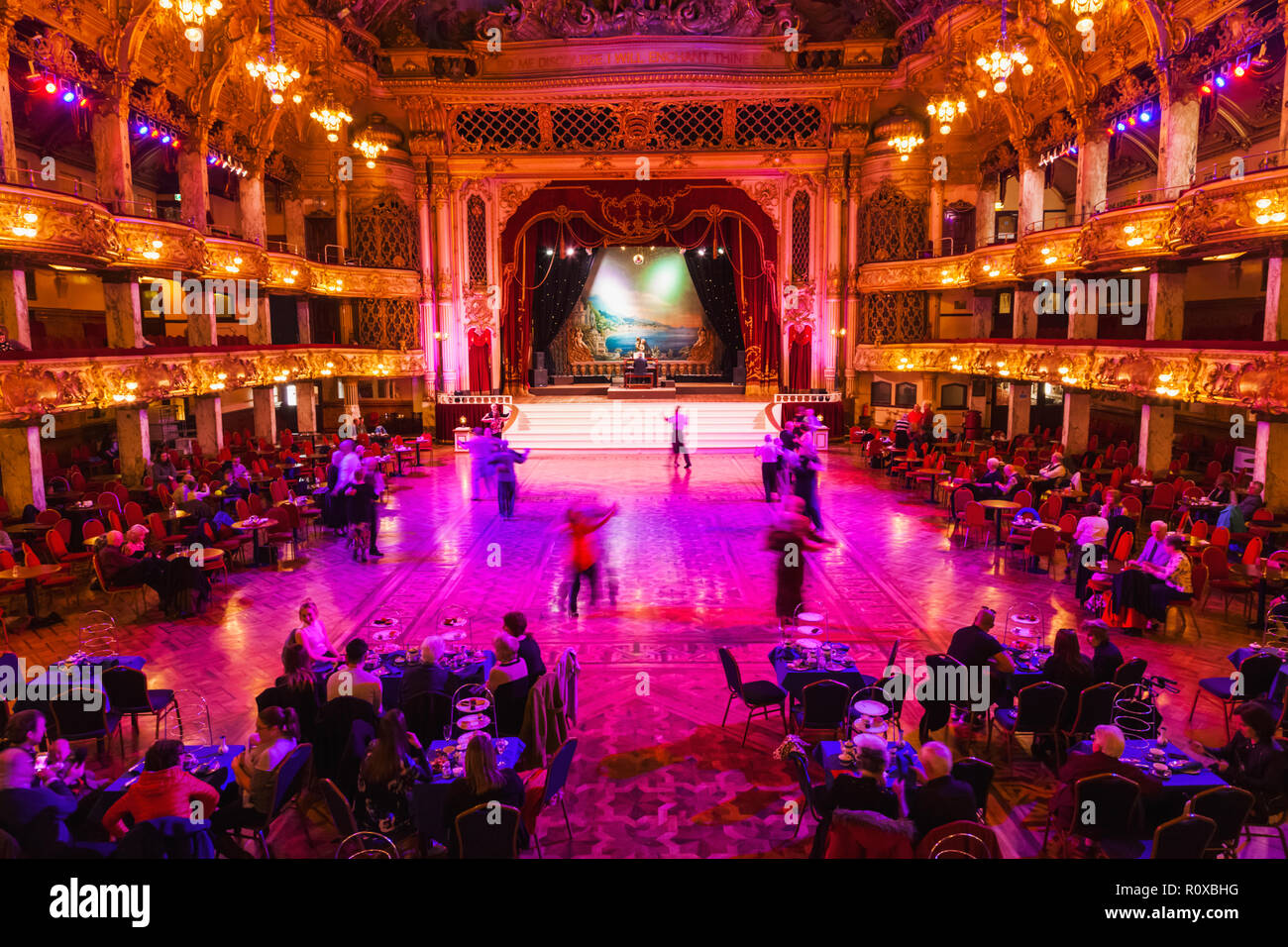 England, Lancanshire, Blackpool, The Blackpool Tower Ballroom Stock ...
