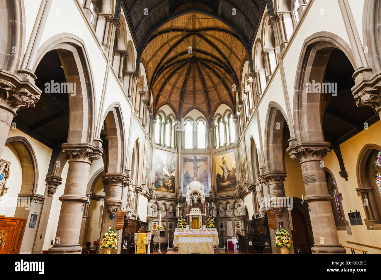 England, North Yorkshire, York, St.Wilfrid's Catholic Church, Interior ...