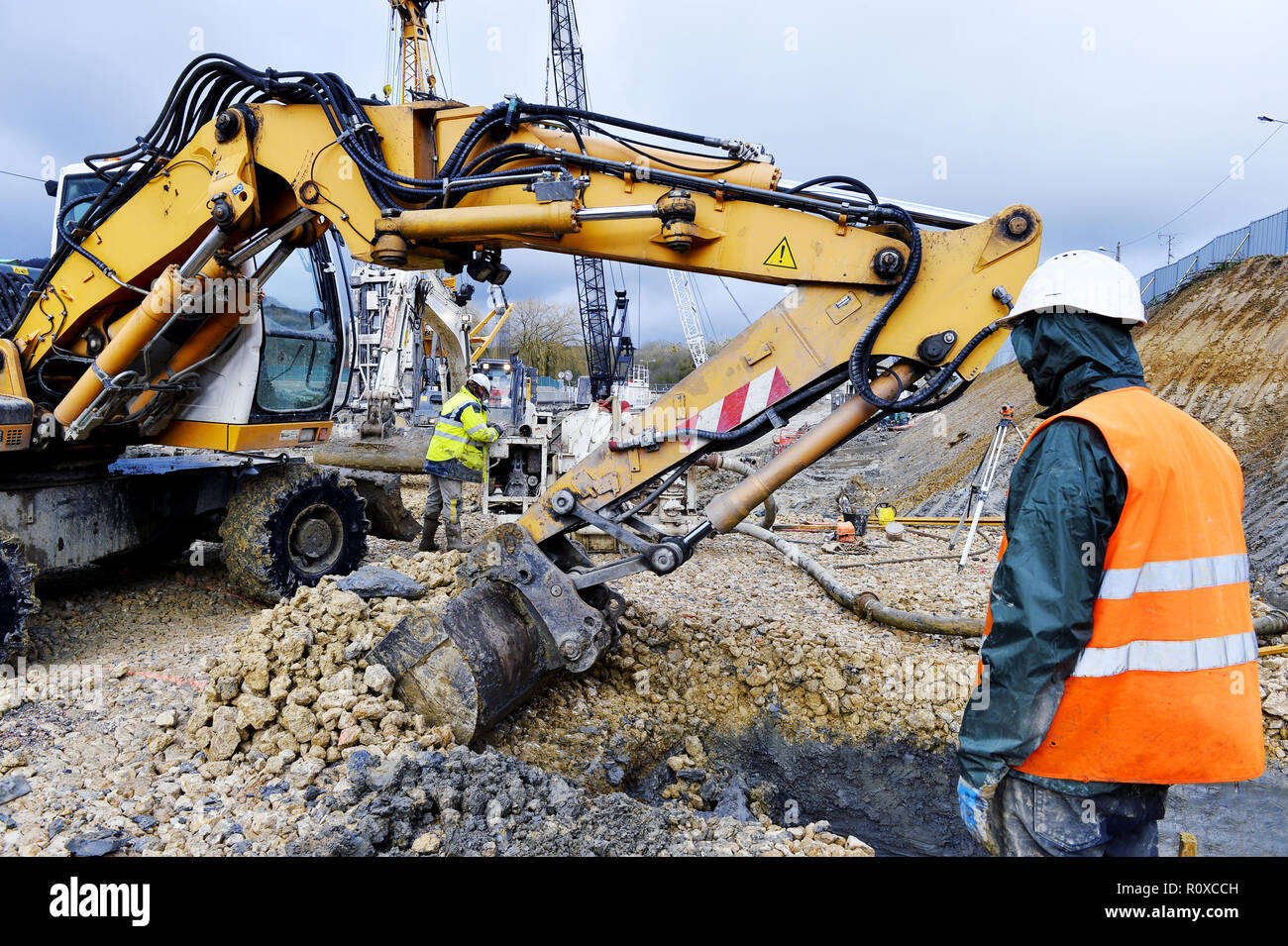 Work Site - France Stock Photo - Alamy