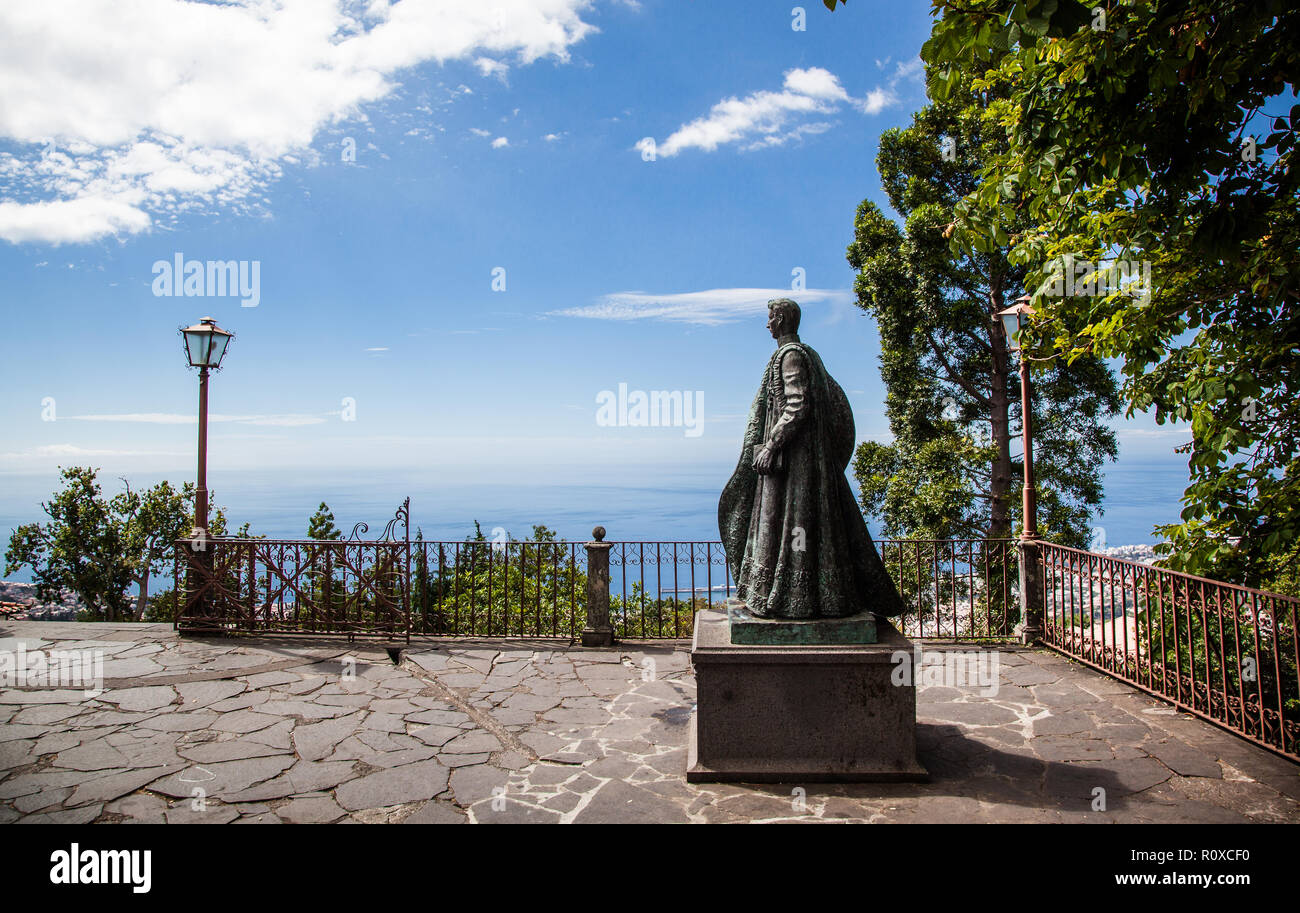 Statue of Our Lady of Mount Church, Madeira Island, Portugal Stock ...
