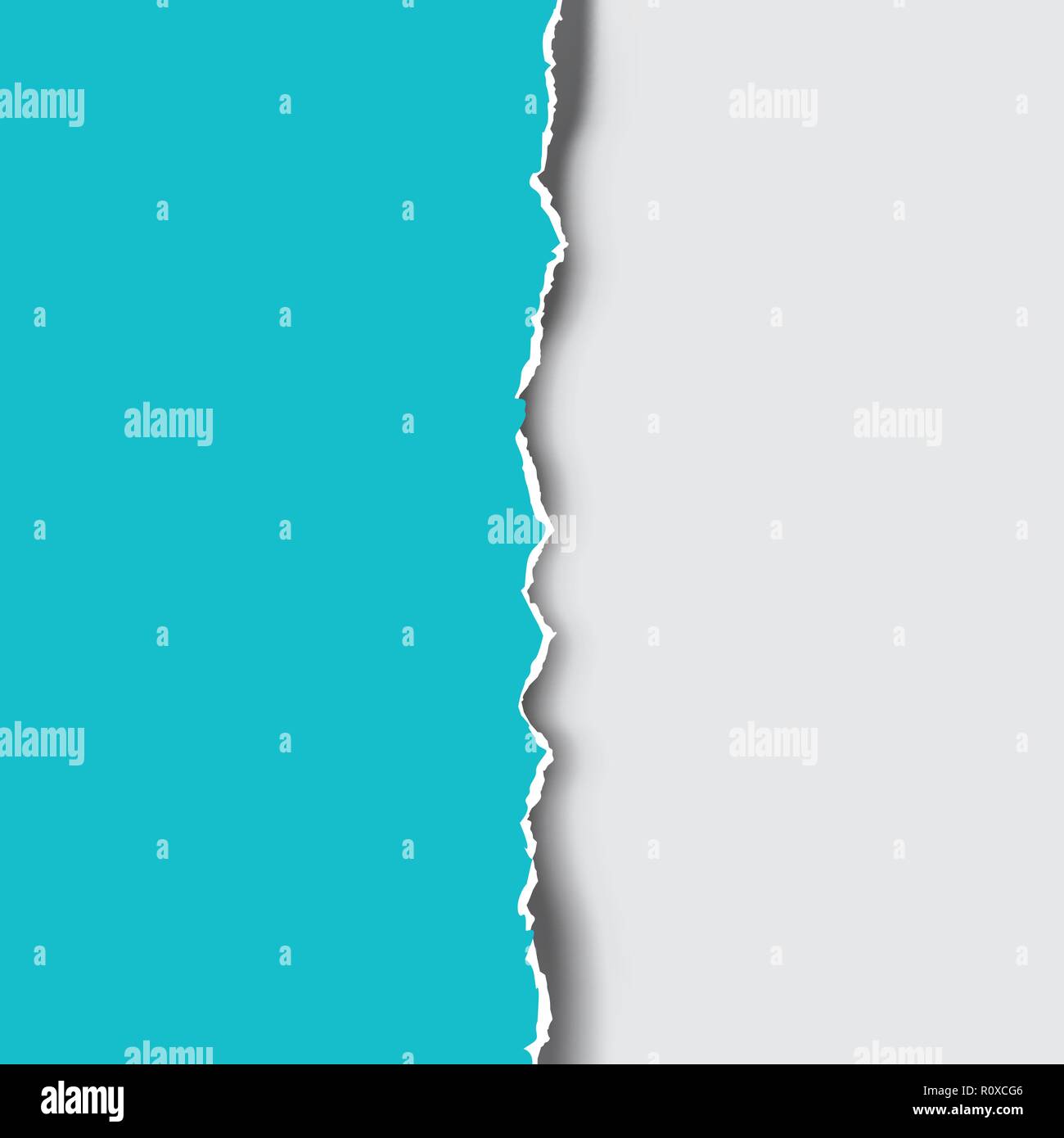 Torn and ripped blue paper edge. Vector illustration Stock Vector Image ...