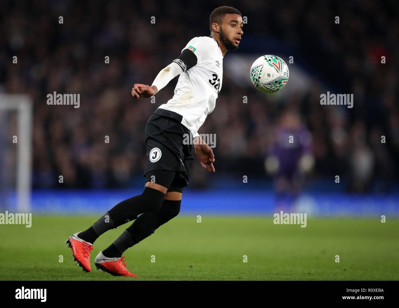Derby County's Jayden Bogle during the Carabao Cup, Fourth Round match ...