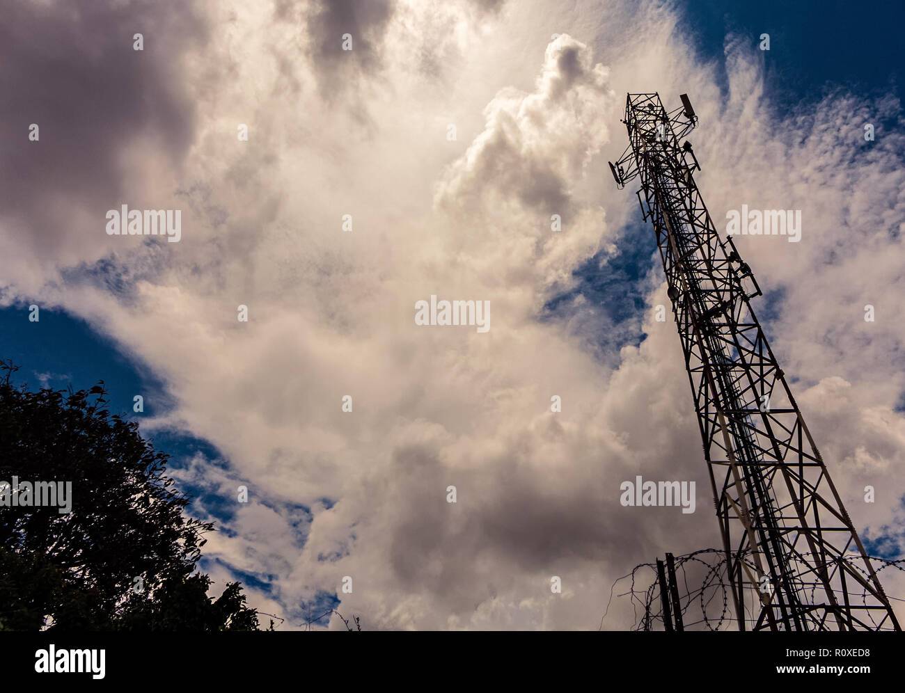 A big antenna in Uganda Stock Photo - Alamy